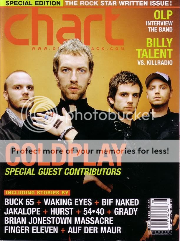 COLDPLAY CHART MAGAZINE SCANS - Coldplay - Coldplaying