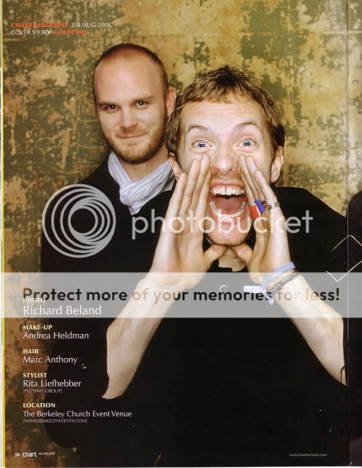 COLDPLAY CHART MAGAZINE SCANS - Coldplay - Coldplaying