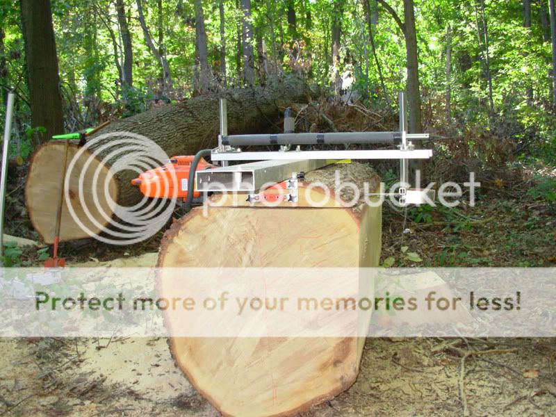 Milled 36" white oak with csm and ripsaw | Arboristsite.com