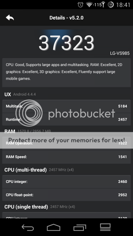 Post Your Benchmarks - Antutu / GFXBench / Vellamo Metal / Basemark OS ...