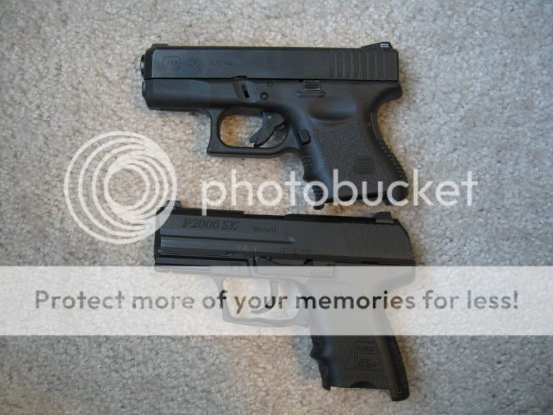 P2000sk-G26 comparison- LEM trigger & size- lots of pics | Defensive Carry