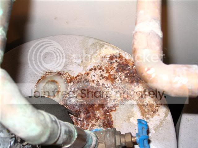 Corrosion Build Up On Top Of Water Heater | Terry Love Plumbing Advice ...