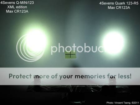 XM-L edition 4Sevens Q-MiNi 123 Comparison Review | Candle Power ...