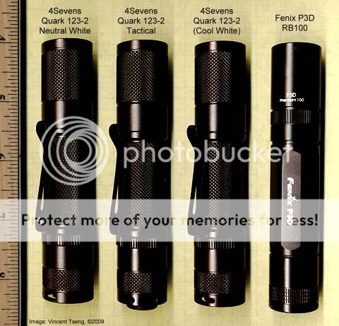 4Sevens Quark 123-2 Neutral, Tactical, Cool White Comparison Review ...