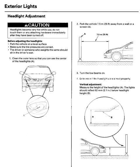 Adjusting headlight height | Acura RSX, ILX and Honda EP3 Forum