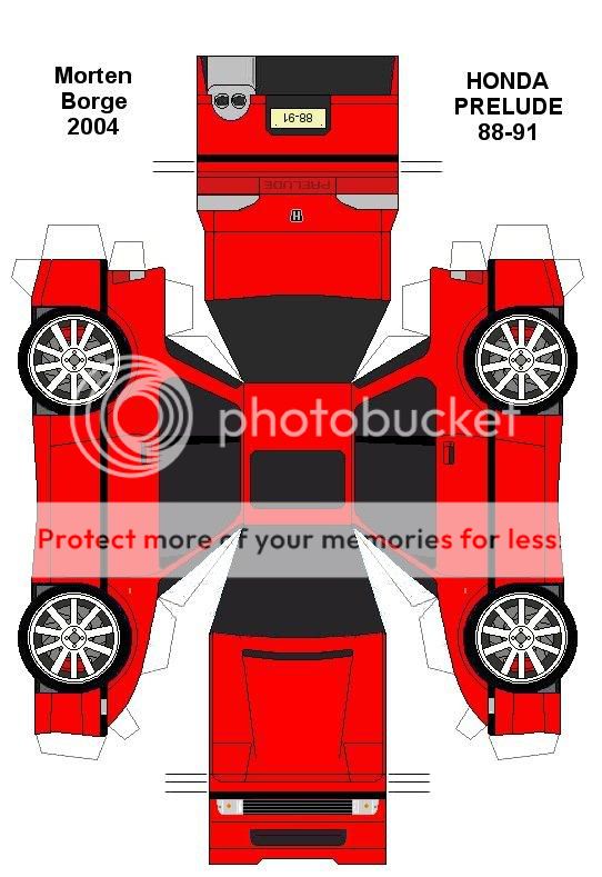 2nd gen, 3rd gen and 5th gen Paper Preludes :D | Honda Prelude Forum