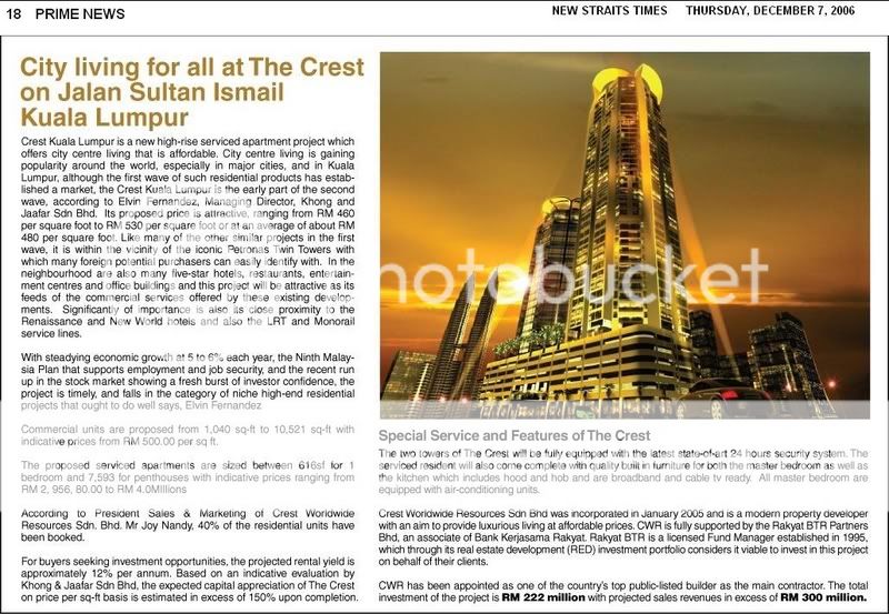 CREST JSI | Kuala Lumpur (off Jalan Sultan Ismail) | Completed (2018 ...