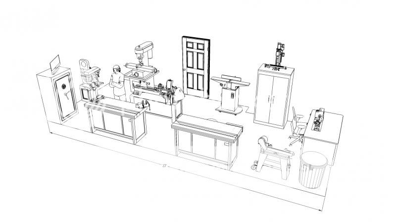 Workshop layout 8ft x 12ft | Home Model Engine Machinist Forum
