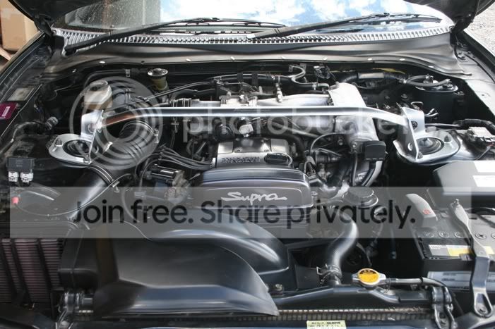 TRD Strut Bar on GE Engine | Supra Forums