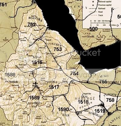 Horn of Africa Map 1300's 1400's 1500's 1600's - Mereja.Forum
