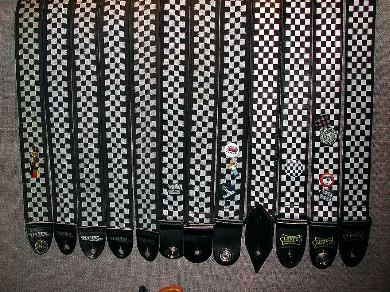 Black and White Checkerboard Guitar Strap - Hamer Fan Club Messageboard ...