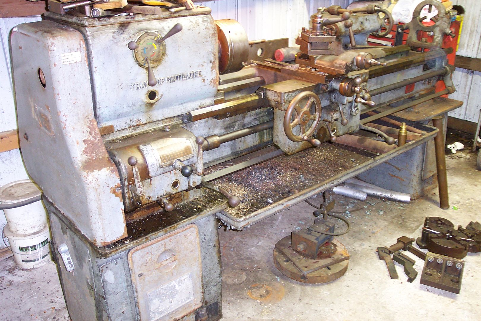 USA Heavy Iron | Cincinnati 15x48 tray top-loose carriage handwheel ...