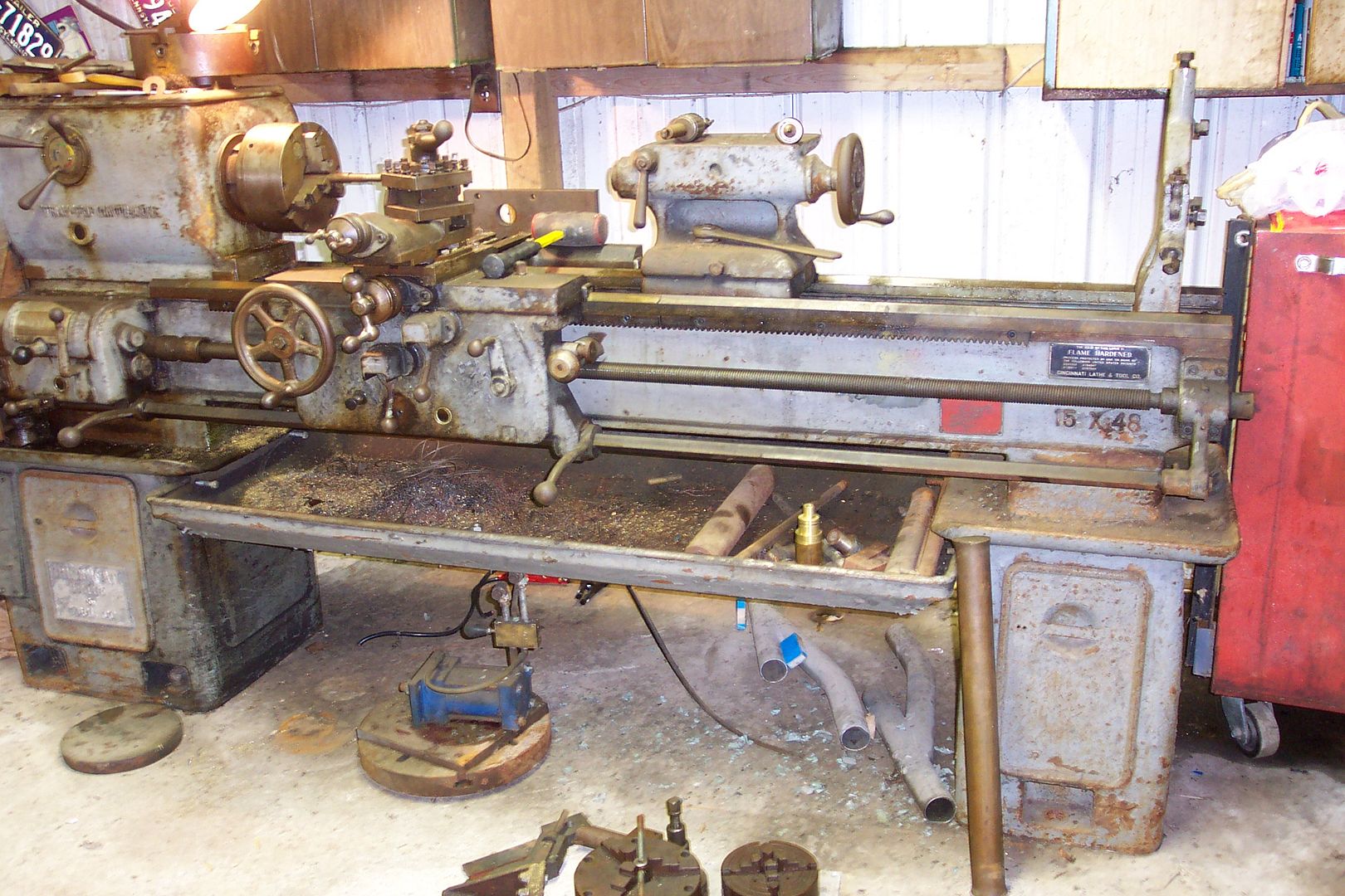 Checked out another metal lathe today - The Vette Barn