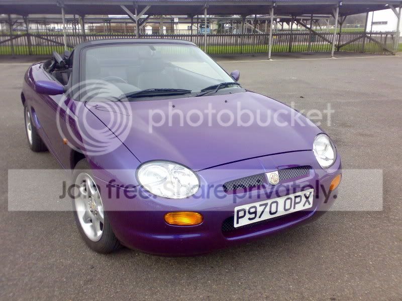 New owner shows off his 1997 MGF 1.8i F in Amaranth with pictures. | MG ...