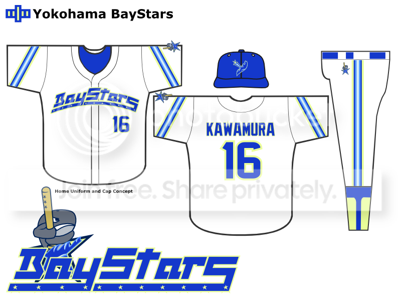 Project Yakyu: Yokohama BayStars - Concepts - Chris Creamer's Sports ...