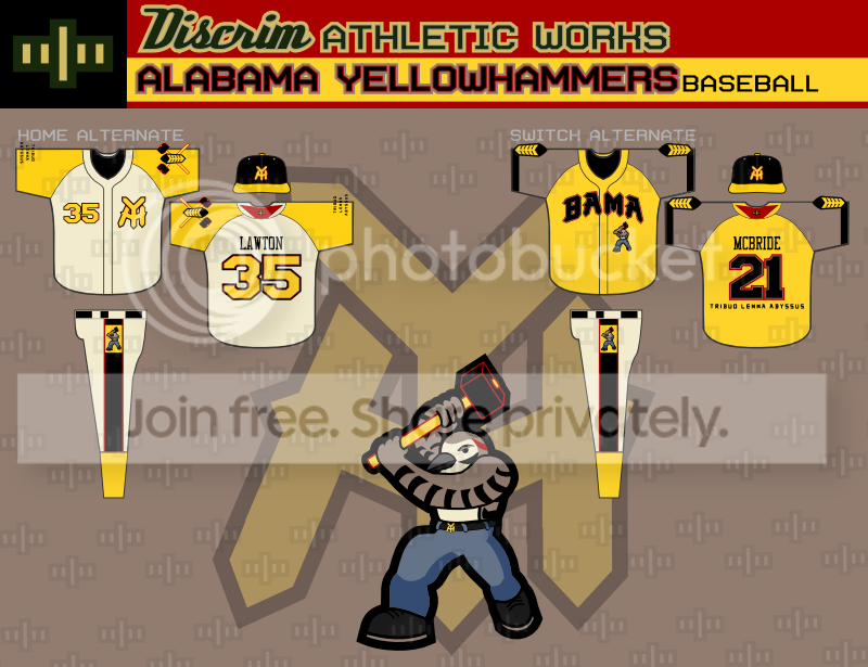 Alabama Yellowhammers baseball - Concepts - Chris Creamer's Sports ...