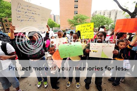 PS 123 in NYC....fights having building taken over by charter school ...