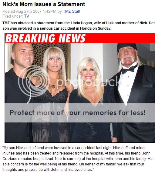 Nicks mom issues a statement: ohnotheydidnt — LiveJournal