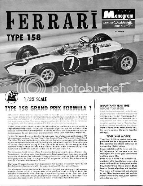 Monogram 60's F1 | SlotForum